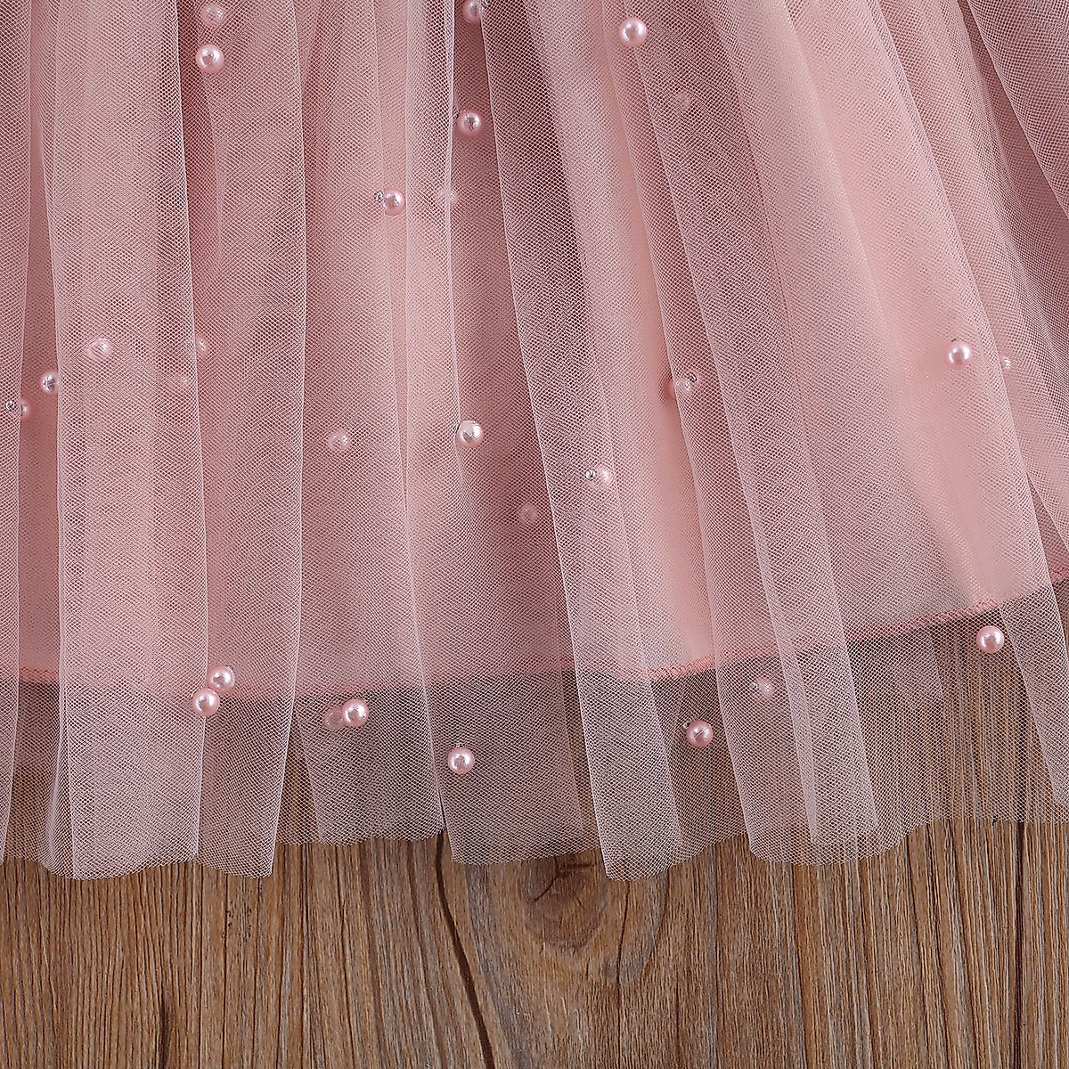 LeSury Baby Girls Tutu Dress Pink Ruffles Sleeveless Toddler Sundress Tulle Dresses Big Bow Princess (Pink, 6-12 M)