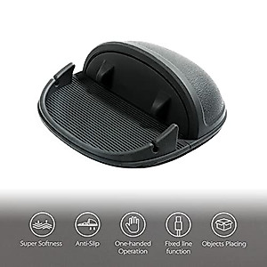 YAKEFLY Car Phone Holder,Car Dashboard Phone Holder,Horizontal 360° Rotatable Car Phone Holder Mount,Anti Slip Silicone Phone Mount for Car Dashboard