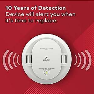 Kidde Smoke & Carbon Monoxide Detector, AA Battery Powered, LED Warning Light Indicators