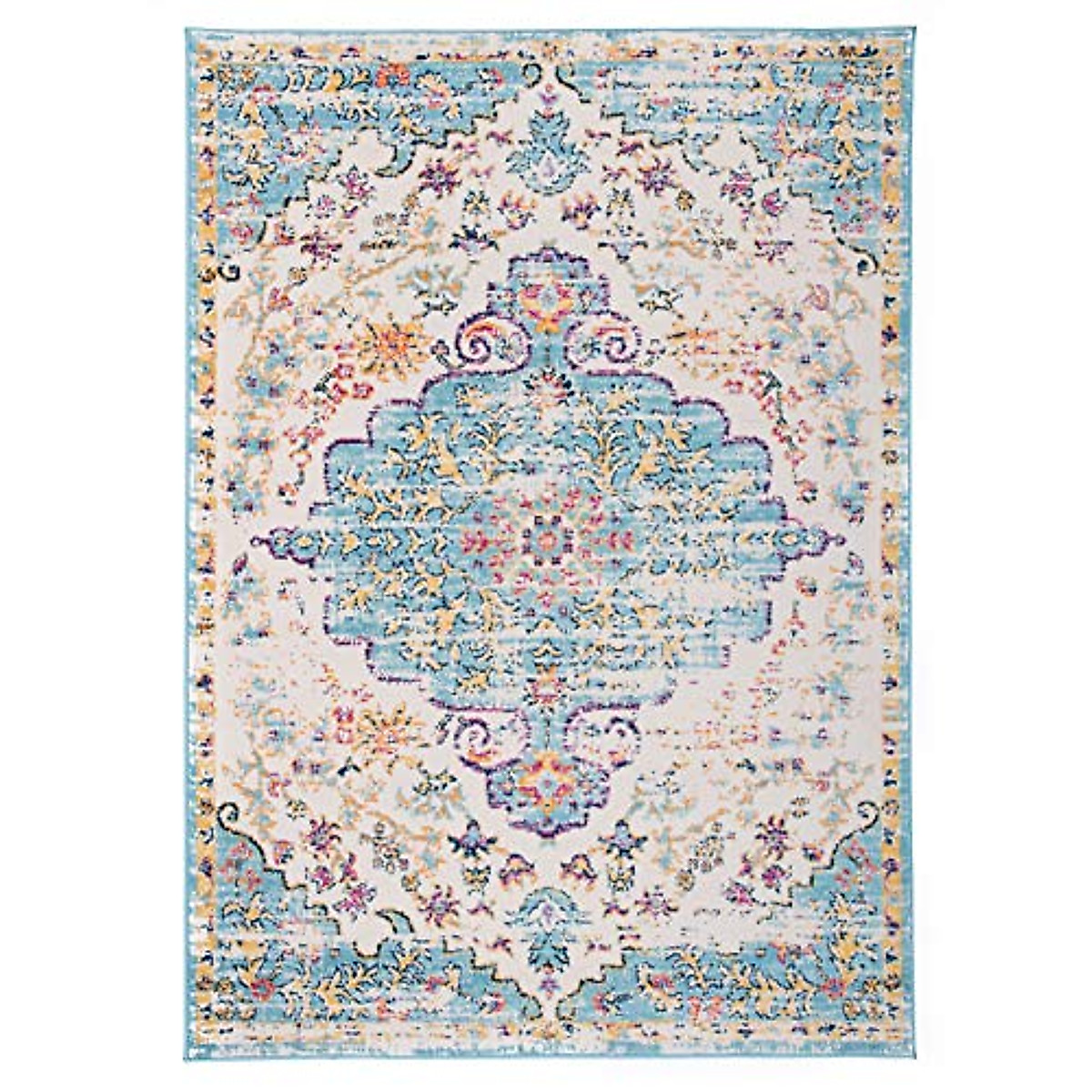 Rugshop Vintage Traditional Bohemian Area Rug 7'10" x 10' Blue