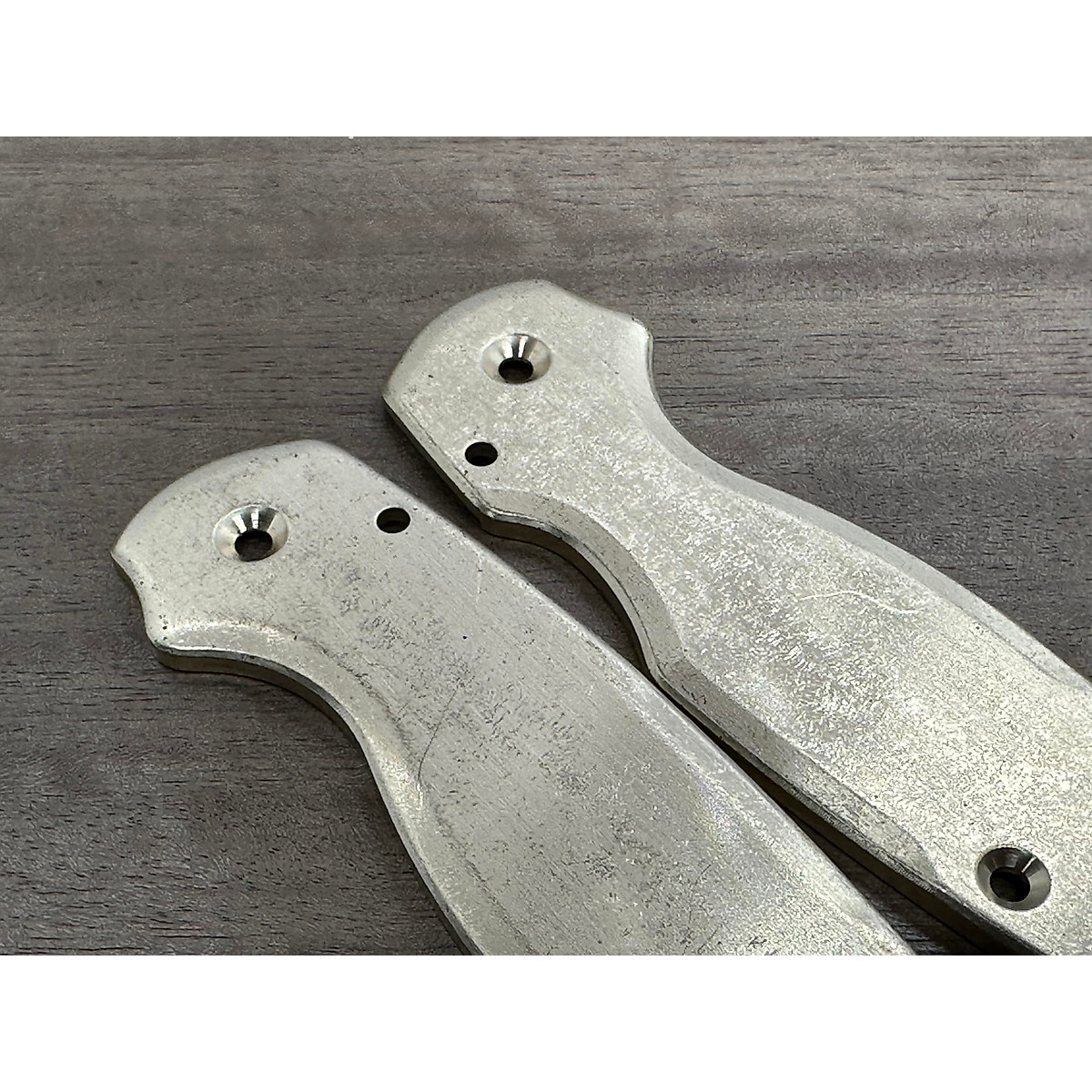 Stone washed BRASS Scales for Spyderco Para 3