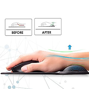 Sonsoke Honkai Star Rail Game Men Figure Wrist Support Gel Mouse Pad Ergonomic Mouse Pad Gaming Mouse Pad Non Slip 3D Mouse Pad (Jing Yuan)