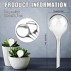 CosCosX 5 Pcs Automatic Watering Device Globes Vacation Houseplant Plant Pot Bulbs Garden Waterer Flower Water Drip Irrigationdevice Self Watering System