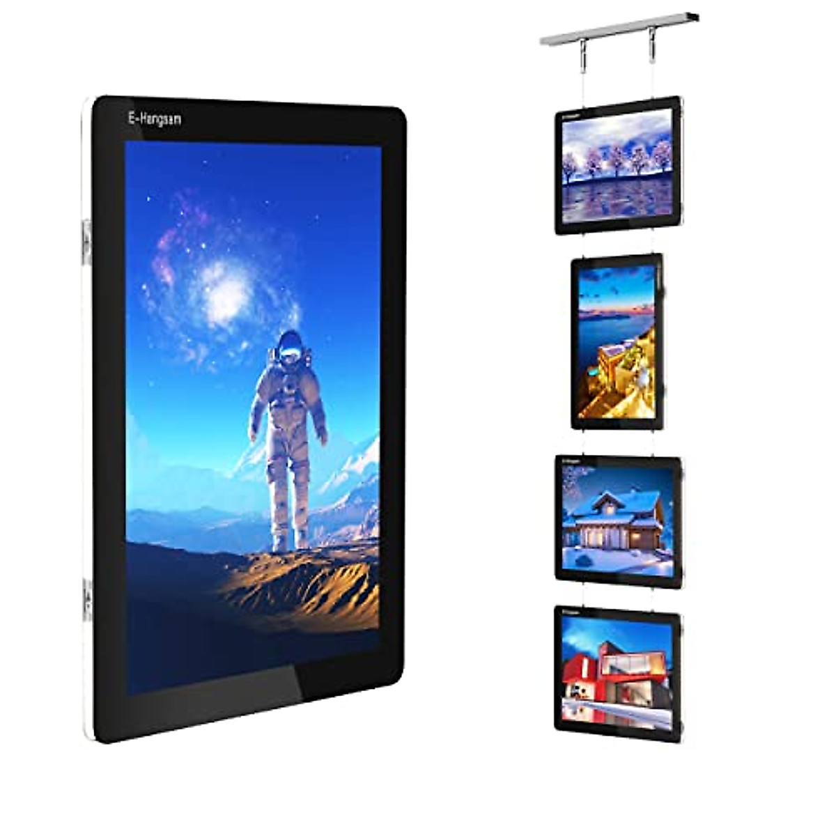 E-Hangsam A4 Double Side Real Estate Window Display- Light Box Sign for Office and Store Advertising Led Sign Holder (4pcs/series)