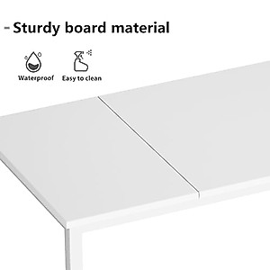 sogesfurniture 71 inches Office Desk Computer Desk Gaming Desk Computer Table Sturdy Writing Workstation for Home Office, White