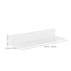 Levemolo Transparent Baffle Closet Shelf Organizer Supermarket Clapboard Organization Clear Book Stopper Clear Shelf Clapboard Commodity Shelf Divider Acrylic Closet Dividers Shelf Dividers