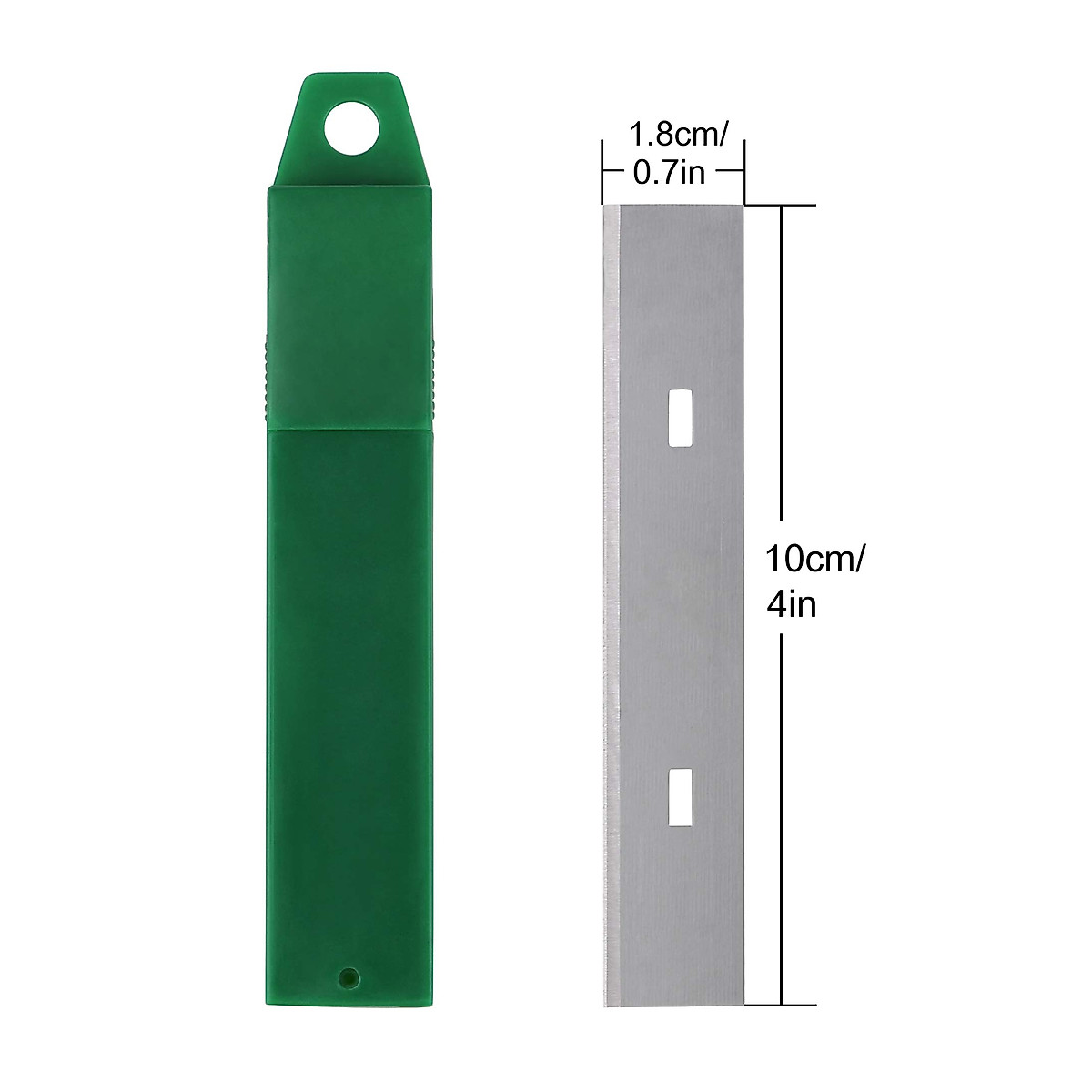 4-Inch Scraper Blades, Kattool 120pcs Replacement Scraper Blades Carbon Steel Razor Blade for Scraper Single Edge Razor Blades