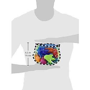 Sassy Snap and Squirt Sea Creatures - 6+ Months Set of 9 Sea Characters Includes Storage Bag with Two Large Suction Cups