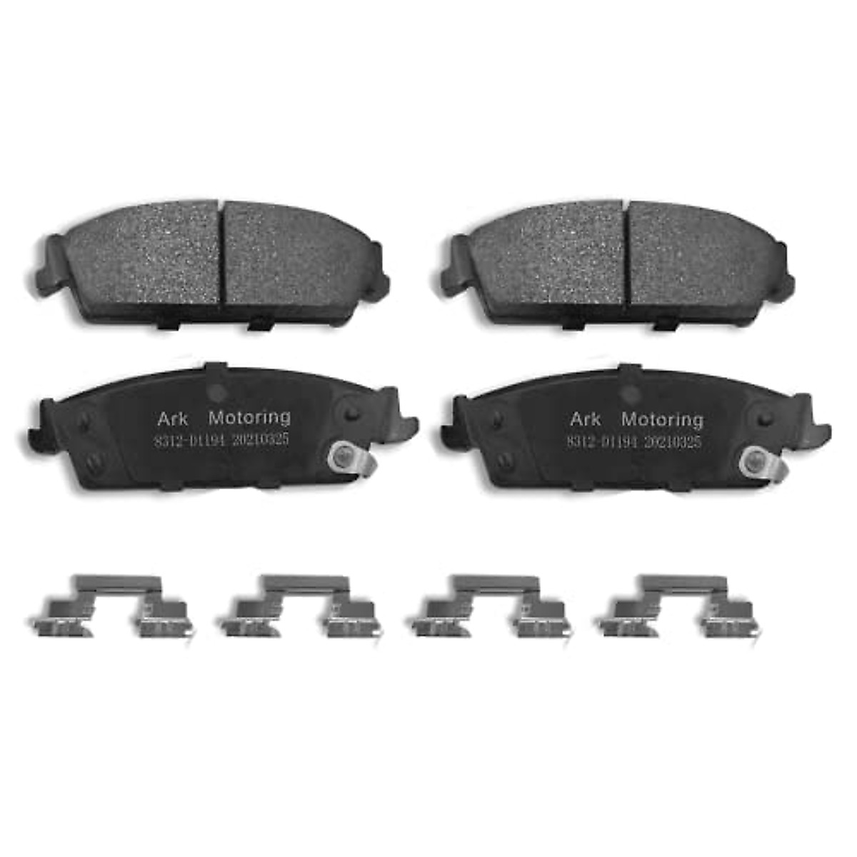 WEIZE Rear Truck & Tow Brake Kit, Carbon Fiber Ceramic Brake Pads and Drilled/Slotted Brake Rotors Kit, Fit for CChevy Silverado GMC 2007-2013, 4WD