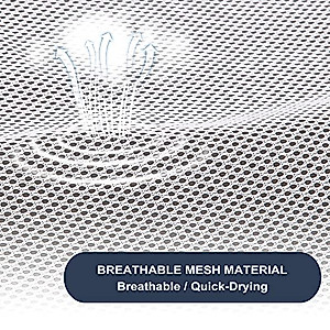 STO STO Sweater Drying Rack, 4-Pack Stackable Mesh Clothes Drying Rack, Laundry Drying Rack for Sweaters, Socks, Toys, White