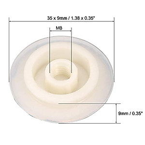 uxcell Basin Sink Click Plastic 35mm Diameter Pop-up Push Button Drain Stopper 3Pcs