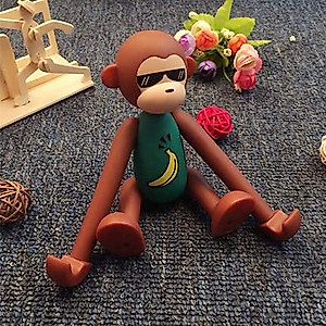 MISIXILE Desktop Cell Phone Stand Holder,Cute Animal Cell Phone Stand,Monkey Shape Cell Phone Holder,Adjustable Phone Supporter for Desk