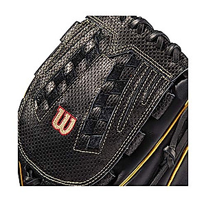 Wilson A2000 Spin Control Fastpitch V125 (Outfield) - Left Hand Throw,12.5",Black, Large, WBW100223125