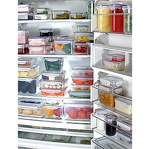 8 Clear Food Storage Containers Set, Microwave and Freezer Safe, Little Big Box, by Popit!