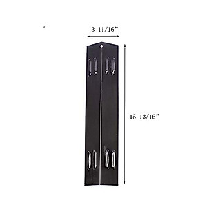 Zljiont Repair Parts Porcelain Steel Heat Plate, Heat Tent, Burner Cover, Heat Shield 105-13003 Replacement for Dyna-Glow 5 Burner DGE 530/486 Series DGB390SNP-D, DGB390GNP-D Gas Grill Models