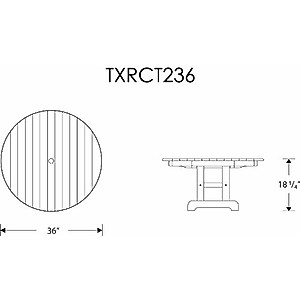 Trex Outdoor Furniture Cape Cod Round 36" Conversation Table