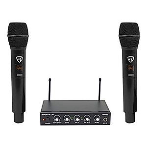 Rockville Hybrid Home Theater Karaoke Machine System w/8" Sub+(2) Wireless Mics