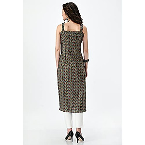 AnjuShree Choice Women Sleeveless Cotton Kurtis for women Grey