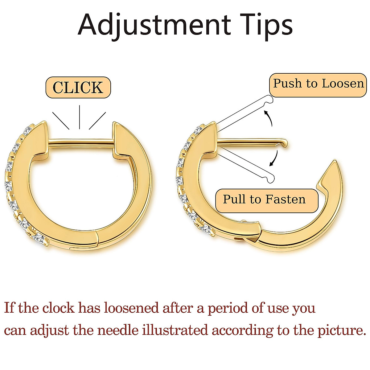 Gacimy Gold Huggie Earrings for Women 14K Real Gold Plated, Small Cubic Zirconia Cartilage Hoop Earrings Cuffs for Women, 13mm Yellow Gold