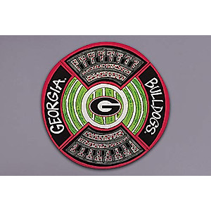 Magnolia Lane UGA Bulldogs Round Melamine Stadium Platter 13.5