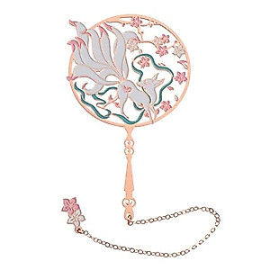 NC Chinese Style Brass Bookmark Tassel Pendant Retro Book Clip Metal Pagination Mark Student Gift Stationery School Office Supplies