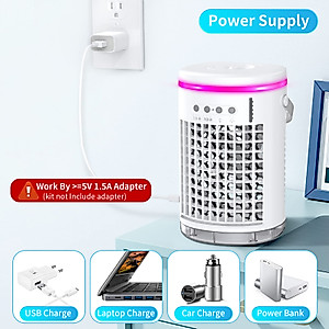 Mencapai Portable Air Cooler Fan, 4 in 1 Personal Evaporative Air Conditioner with 1400ML Water Tank, Remote Controller, Timer, 3 Wind Speeds, 2 Misting Modes and LED Light, for Home Office Bedroom