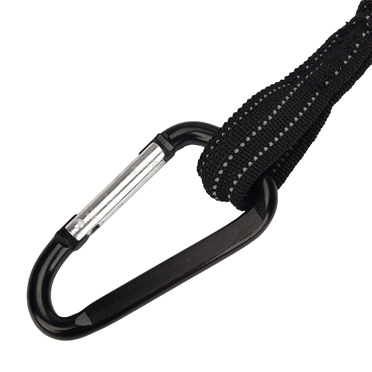 Tool Lanyard，5 Pack Safety Tool Leash，Retractable Bungee Cord with Aluminum Lock Carabiner and Adjustable Loop End, Maximum Weight Limit 13.6KG / 30lb, Fall Restraint with Shock Cord Stopper
