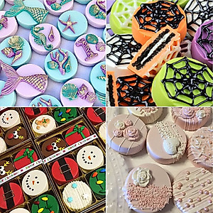 Actvty Round Chocolate Cookie Molds, New Size 12-Cavity Cylinder Chocolate Cover Cookie Silicone Molds for Candy Mini Cakes Jelly Baking（2 Pack）