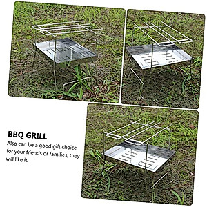 MUSISALY 1 Set Picnic Grill Portable Barbecue Stove Bbq Charcoal Grill Outdoor Stove Burner Portable Stove Burner Portable Grill Stand Outdoor Grills Barbecue Tool Barbecue Grill Bbq Grill