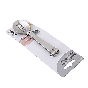 DINGJIN 2 Piece Stainless Steel Tea Tongs Teabag Squeezer Strainer Holder Grip Metal Spoon Mini Sugar Clip Kitchen Bar Tools