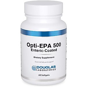 Douglas Laboratories Opti-EPA 500 | Enteric-Coated to Support Brain, Eyes, Pregnancy and Cardiovascular Health | 60 Softgels