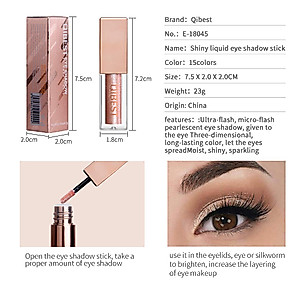 Diamond Glow Liquid Eye Shadow 7 Colors Set Metals Glitter Shimmer Eyeliners Long Lasting Waterproof Sparkling