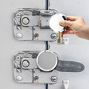 Hidden Shackle Padlocks Keyed Alike Trailer Puck Padlocks with Enlarged Lock (4 Pieces)