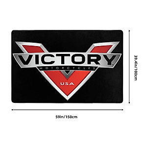 NEWCREATEES Area Rugs Victory Company Motorcycles 60 x 39 Inch Large Carpet for Living Room Bedroom Dorm Home Decor Anti-Slip Floor Rug