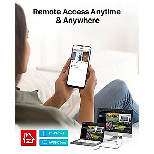 ZOSI 8CH 1080P Security Camera System Outdoor with 1TB Hard Drive H.265+ 8 Channel 5MP Lite Video DVR Recorder with 8X 1080P HD 1920TVL Weatherproof CCTV Cameras, Motion Alert, Easy Remote Access