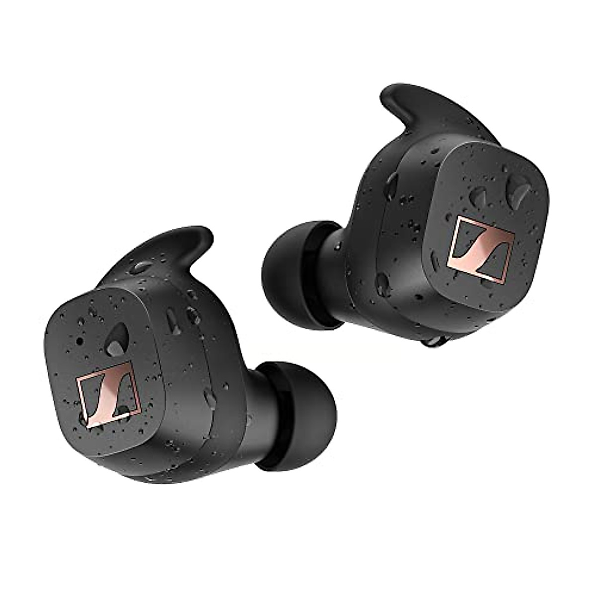 Sennheiser Sport True Wireless Earbuds - Bluetooth in-Ear Headphones, Music and Calls with Adaptable Acoustics, Noise Isolation, Touch Controls, IP54 27-Hour Battery, Black