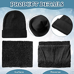 Foaincore 96 Pieces Winter Gloves Beanies Neck Warmers Set Winter Knitted Hat Scarf Gloves Unisex Bulk Pack for Teens Men Women Wearing Homeless Winter Care Charity Donation