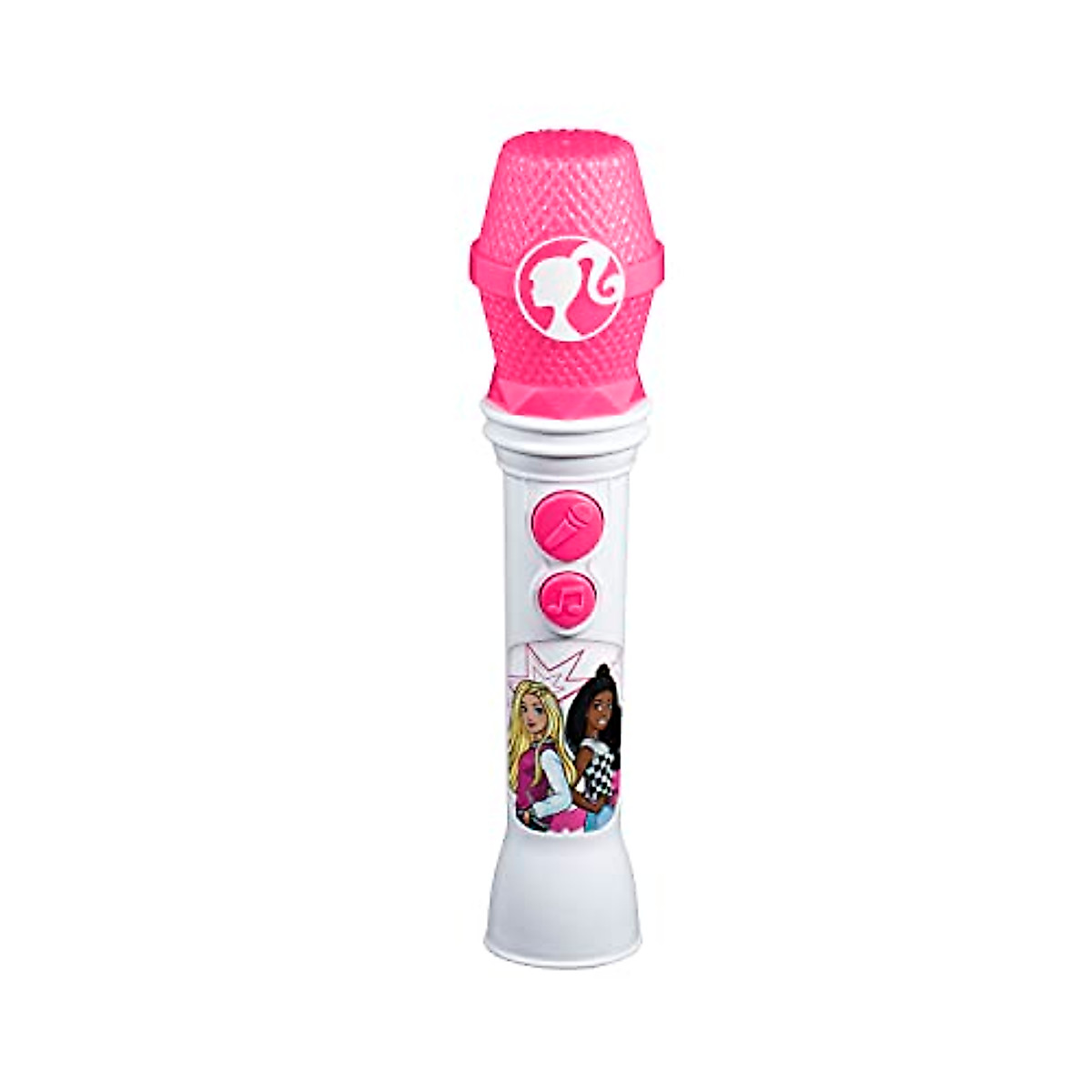 EKids BE-070.11Mv22 Barbie Microphone for Kids, Built-in Music and Flashing Lights for Fans of Disney Toys for Girls, Black