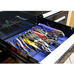 Plier Organizer Rack (2 Pack) Holds A Total of 30 Spring Loaded, Regular and Wide Handle Insulated Pliers, Two Tool Box Organizers, Pliers Storage That Fits Nicely in Your Tool Drawer or Tool Chest