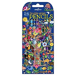 eeBoo Tree of Life Double-Sided Color Pencils/Set of 12, Multi, DSTOL