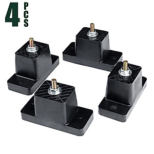 Flehomo 4 Pack Anti-Vibration Rubber Pads, Isolating Mount Bracket for Outdoor Mini Split Air Conditioner Condenser