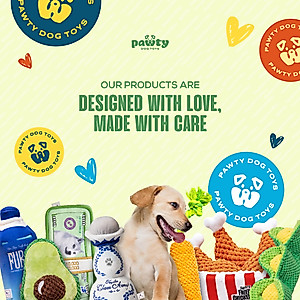 Pawty Dog Toys - Cash Money Dog Toy - Plush Cute Unique Parody Toy with Squeaker - Funny Birthday Gift Small Medium Dogs Premium Quality - Unique Design