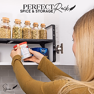 Expandable Kitchen Cabinet Shelf Organizers - Adjustable Height & Width Shelf Riser - Stackable Shelves - Pantry Shelf Organizer Rack - Cupboard Cabinet Storage Shelf Rack - Countertop Organizer