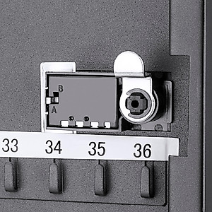 BARSKA 36 Position Key Safe with Combination Lock Black, Medium