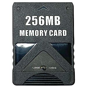 Detroit Packing Co. High Speed Memory Card for PlayStation 2, Compatible with Sony PS2, 256MB (4086 Blocks)