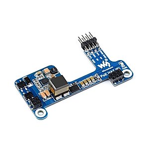 Power Over Ethernet POE HAT for Raspberry Pi 4B/3B+, IEEE 802.3af-Compliant, Mini POE HAT Support Connecting Cooling Fan, Compatible with The Raspberry Pi Official Case