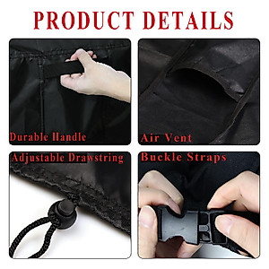 Youlvy Outdoor Grill Table Cover for Cuisinart CPT-194 Outdoor Stainless Steel Grill Prep Table, Waterproof Patio Prep Table Cover Grill Cart Cover All Season Protection