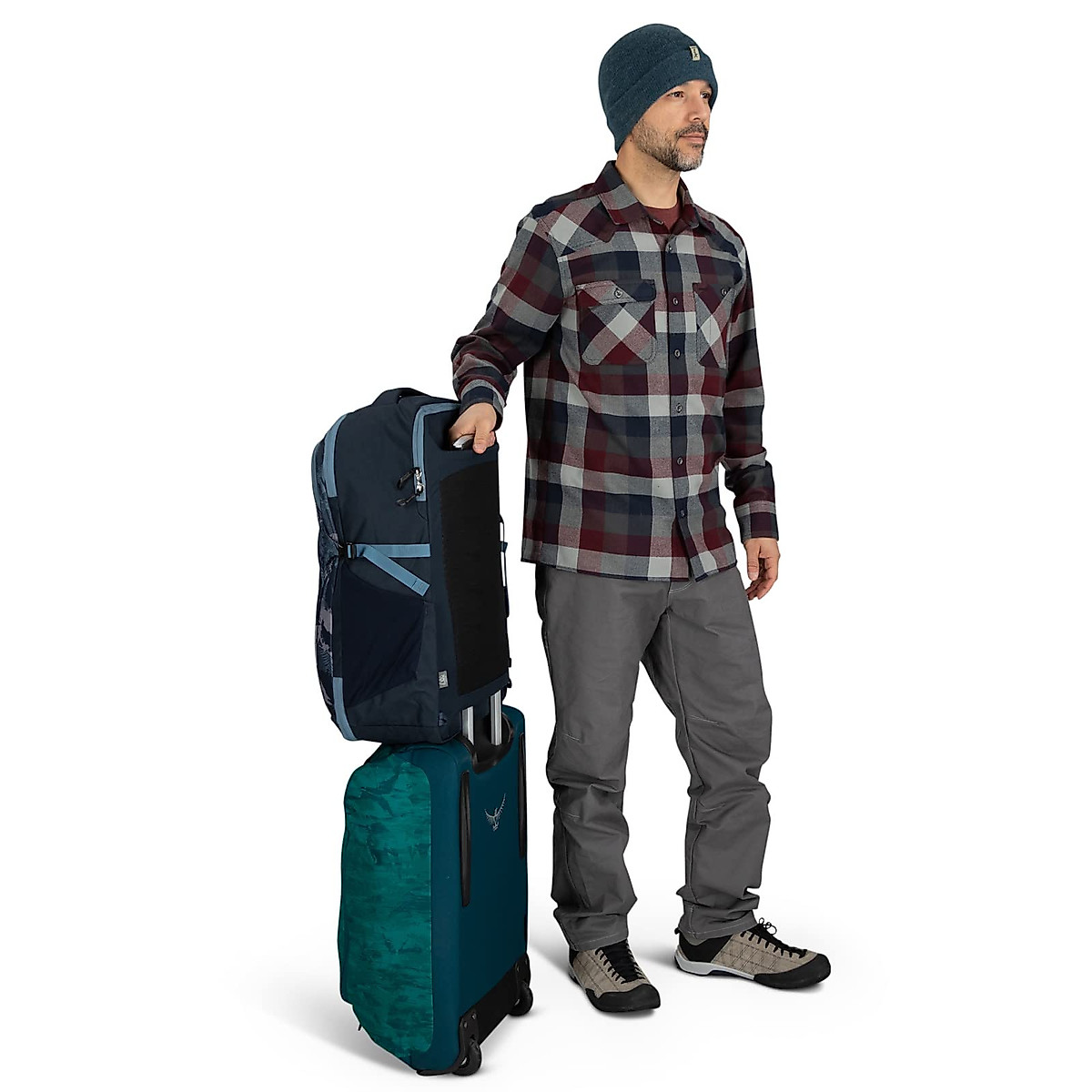 Osprey Daylite Carry-On 44L Travel Backpack, Palm Foliage Print