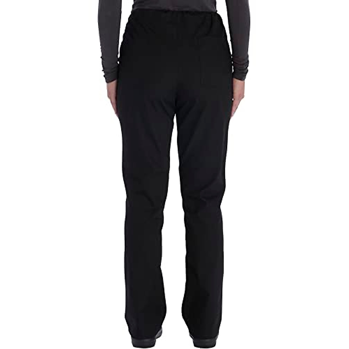 Vital Threads Men and Women Scrubs Set V-Neck Top & Drawstring Pant, VT501C, M, Black