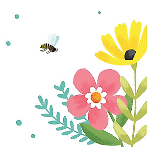 Up with Paper Pop-Up Treasures Greeting Card - Bees and Flower Birthday